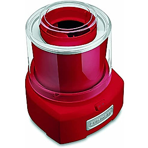 Cuisinart ICE-21RP1 1.5-Quart Frozen Yogurt, Ice Cream and Sorbet Maker, Double Insulated Freezer Bowl elminates the need for Ice and Makes Frozen Treats in 20 Minutes or Less, Red
