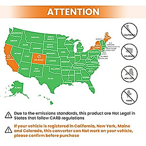 maXpeedingrods Exhaust Manifold Catalytic Converter for Hyundai Accent for Kia Rio Soul 2012 2013 2014 2015 2016 2017, Direct-Fit,EPA Compliant,w/Gasket Bolts