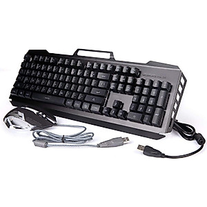 HJJWL Gaming Keyboard and Mouse, Gaming Keyboard and Mouse Wired Keyboard with Backlight Keyboard Silent Gaming Mouse Set for PC Laptop