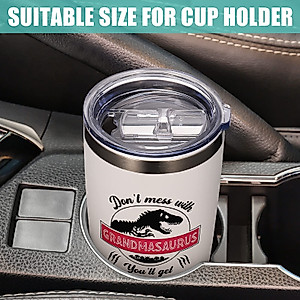 Fimibuke Best Grandma Gifts - 20 OZ Tumbler Mothers Day Gifts for Grandmother from Granddaughter, Grandson, Grandkids, Grandmasaurus Insulated Cup Birthday Present for Nana/New Grandma/Grandparents