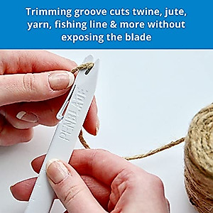 TIDI PenBlade Retractable Utility Knife, Blade Sizes 10, 11A, and 15 (Pack of 3) - Stainless Steel Hobby Knife - Durable and Food-Safe Craft Knife Set for Any DIY Project