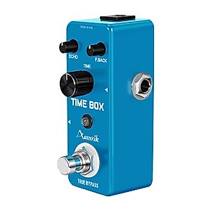 Amuzik Analog Delay Pedal Guitar Delay Effects Pedals Vintage Delay Effect with True Bypass Full Metal Shell Switching