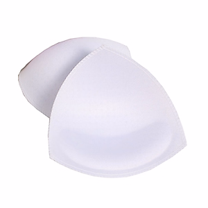 3 Pairs Triangle-shaped Bra Insert Breathable Sponge Bra Inserts Cup Push Up Sports Bra Pad Breast Enlargement Enhancer Shaper for Women Girls (White)