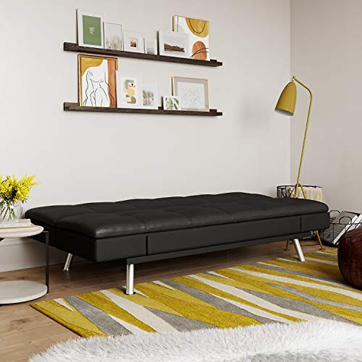 Serta Nelson Convertible Sofa Bed, Black