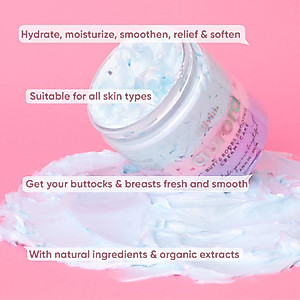 Olivia Beauty Butt Acne Cream | Body Butter Unicorn | Brightens Skin, Evens Tone | Natural Ingredients: Mango Butter, Cocoa, Coconut Oil | Hydrates & Smooths | Paraben-Free | 8 oz