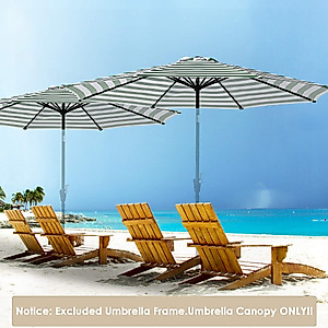 Yescom 10 Ft Patio Umbrella Replacement Canopy Market Table Top Sunshade Cover Beach