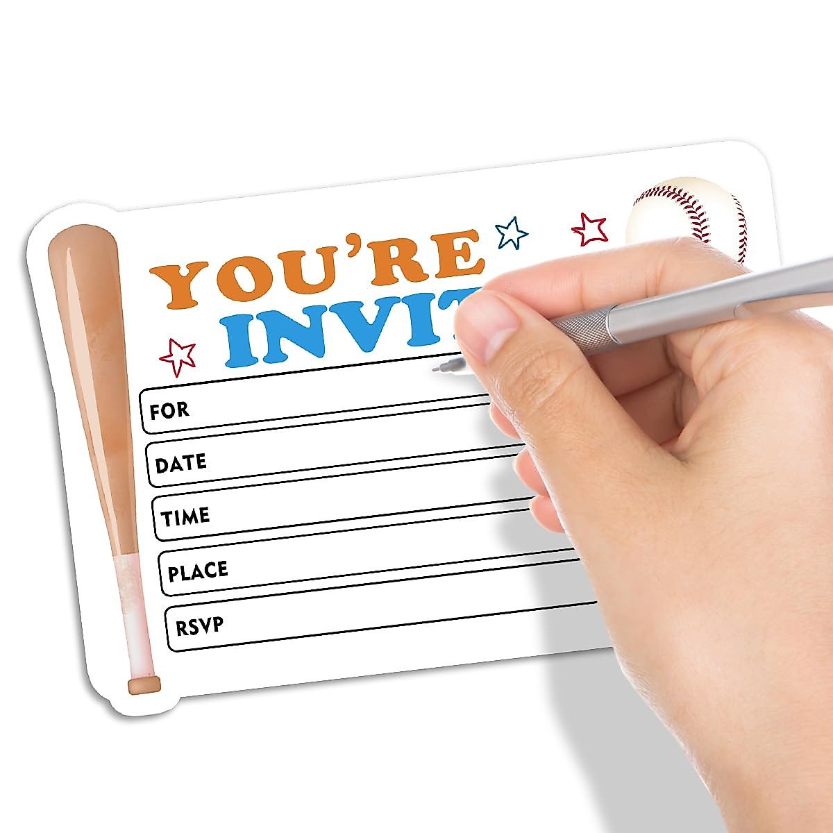 Yangmics Direct Baseball Party Invitation Cards Baseball Birthday Party for Teens Girls Boys 30 invites with 30 Envelopes 4x6 inches