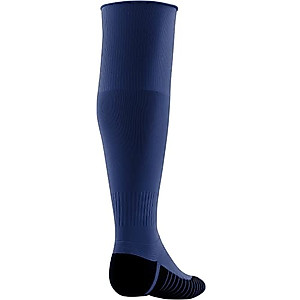 Under Armour Adult Soccer Over-The-Calf Socks, 1-Pair, Midnight Navy/Graphite/White, Large