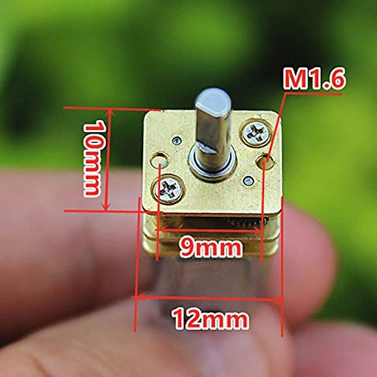 Acxico 3Pcs Mini Micro N20 Gear Motor DC 3V-6V Slow Speed Full Metal Gearbox DIY Robot Car