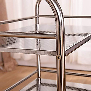 NEOCHY Movable Trolleys, Kitchen Storage Hand Trucks, Rolling Cart,Beauty Salon Trolley with Universal Brake Wheel,Perfect for Hospital/Dental Clinic/a/M-50X35X75Cm