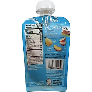 Gerber Baby Food Toddler Apple Pear Peach, 3.5 Oz Pouch
