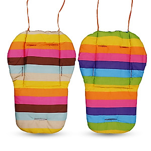 High Chair Pad, High Chair Cushion/seat Cushion/Breathable Pad/seat Pad，Soft and Comfortable, Light and Breathable, Cute Patterns,Make The Baby Sit More Comfortable(Rainbow Stripes)