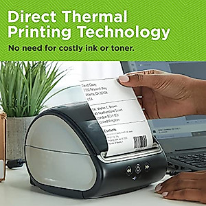 DYMO LabelWriter 5XL Direct Thermal Label Printer with USB and Ethernet Connectivity, Black - Monochrome, 62 Labels Per Minute, 300 dpi, 4 x 6