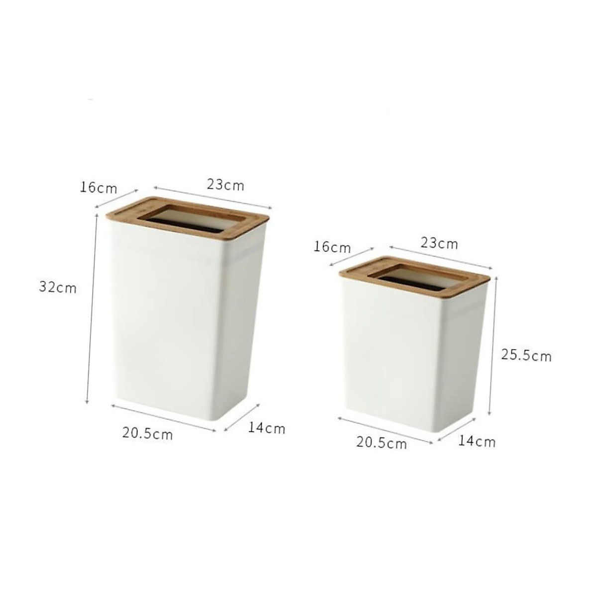 ABOOFAN Kitchen Garbage Cans Japanese Fair Pitcher Storage Bucket Strawberry Decor Bathroom Bin Wood Garbage Container Bin Trash Can Home Decor Trash Basket Wooden Bamboo Cover Desk Office