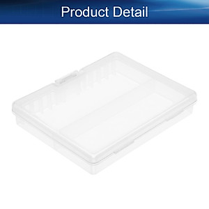 Heyiarbeit Battery Storage Case Holder Box for 48 AAA Batteries, Clear Color (1 Pack)