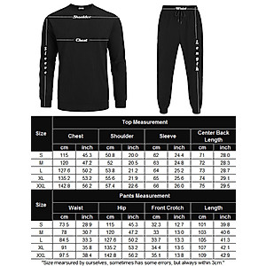 COOFANDY Men's Tracksuit 2 Piece Sweatsuit Set Long Sleeve Pullover Athletic Suit For Sports Casual Fitness Jogging