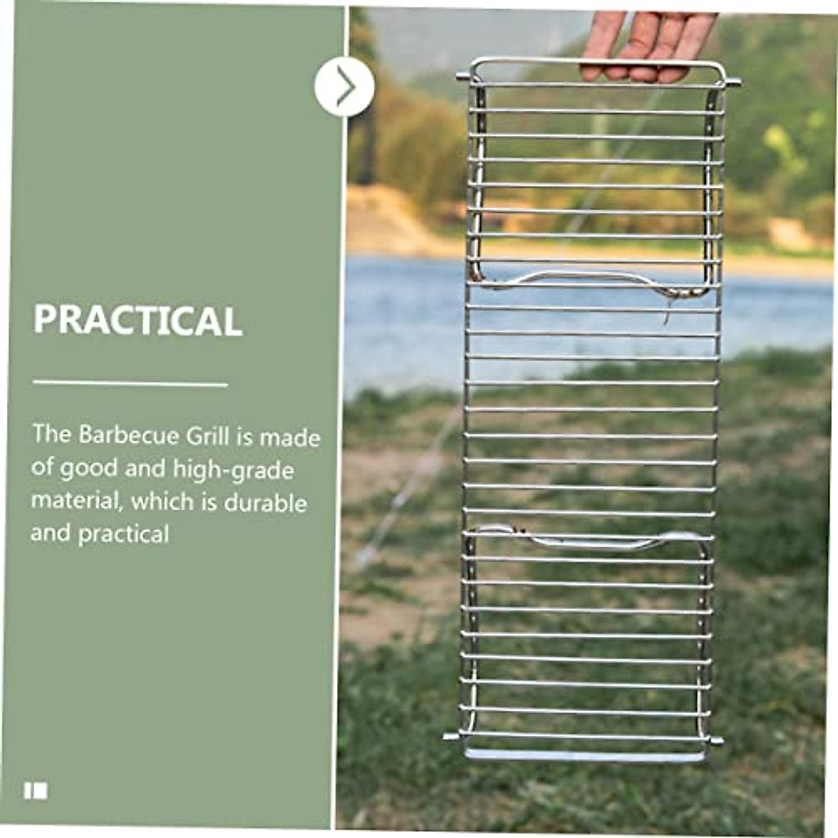 Abaodam Burner Support Portable Bbq Grill Gas Grill Outdoor Gas Bbq Grill Warming Grate Campfire Grill Charcoal Grill Grate Sturdy Furnace End Holder Camping Pot Bracket Camping Accessory