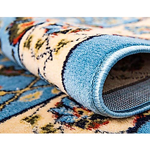 Unique Loom Espahan Collection Area Rug - Cape Cod (2' 2" x 3' 1" Rectangle, Blue/ Black)