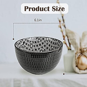 Ceramic Yarn Bowl Large Knitting Bowl, 6.1 x 3.7 Inches, Handmade Yarn Holder for Crocheting, Ball of Yarn for Tangle-Free, Holder for Crochet, Portable Decorative Knitting Bowl
