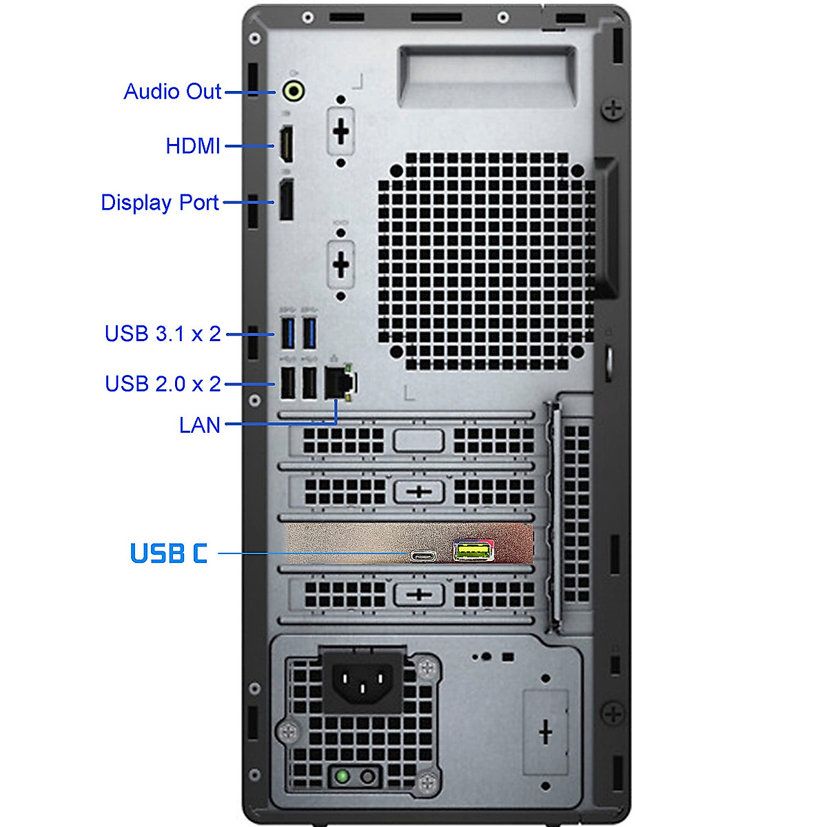 Dell OptiPlex 3080 SFF Desktop, Intel i9-10900, 64GB RAM 2TB NVMe SSD, DVDRW, USB C, 2-Monitor Support, HDMI, DisplayPort, AC Wi-Fi, BT, Windows 11 Pro