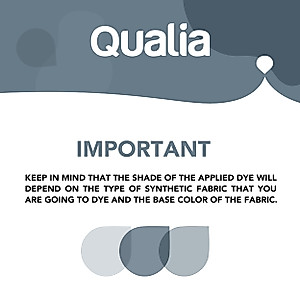 Qualia Synthetic Fabric Dye, Easy to Use, Perfect for Synthetic Fabrics: Polyester, Spandex, Nylon, and More, Ultra-Concentrated Colors for Vibrant Results, Graphite Blue, 1 Pack
