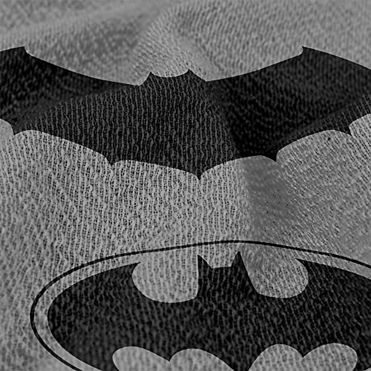 LOGOVISION Batman Blanket, 50"x60" Bat Symbol Woven Tapestry Cotton Blend Fringed Throw