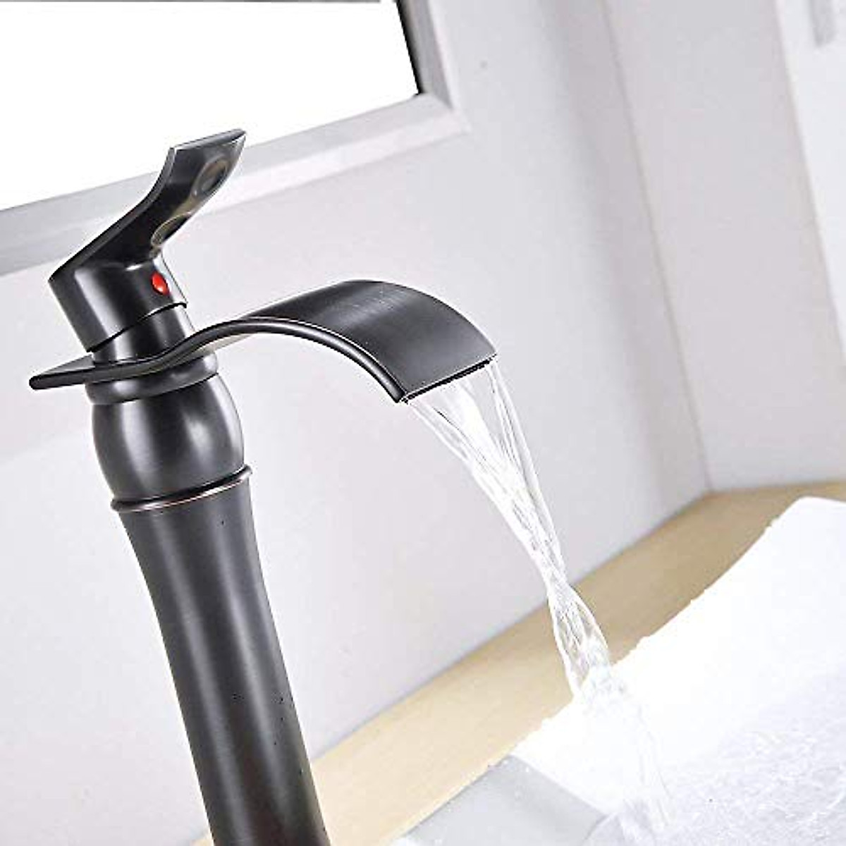 ShiSyan Y-LKUN Kitchen Faucet Sink Basin Faucets Black Bronze Brass Bathroom Faucet Vessel Sinks Mixer Vanity Tap Swivel Spout Deck Mounted Washbasin Faucet