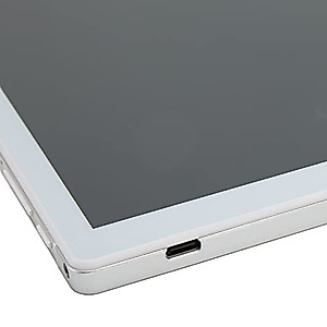 10.1 Inch Tablet Silver Call Tablet 100-240V for Android11 5MP 8MP Dual Camera for Gaming (US Plug)
