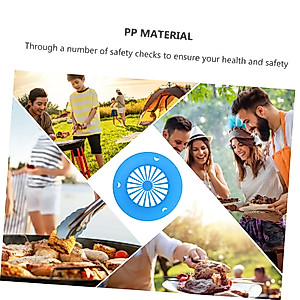 SOLUSTRE 20 Pcs Grill Plate Reusable Barbecue Trays Paper Plate Holders Small Paper Plates Plate Holders for Dinner Plates Food Plastic Dishes Disposable Picnic Supplies Dish Rack re-usable