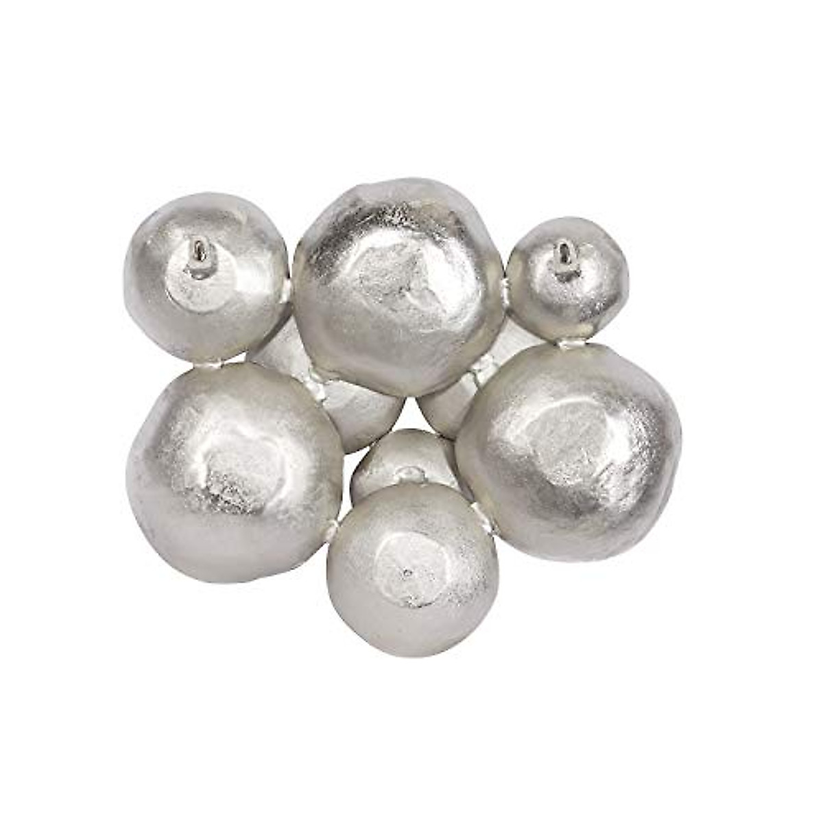 Deco 79 Aluminum Abstract Wall Decor, 24" x 5" x 20", Silver