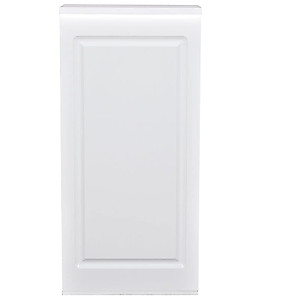 Reception Area Counter Receptionist Desk Lobby Check-in Desk with LED Lights Valencia Side Storage in White
