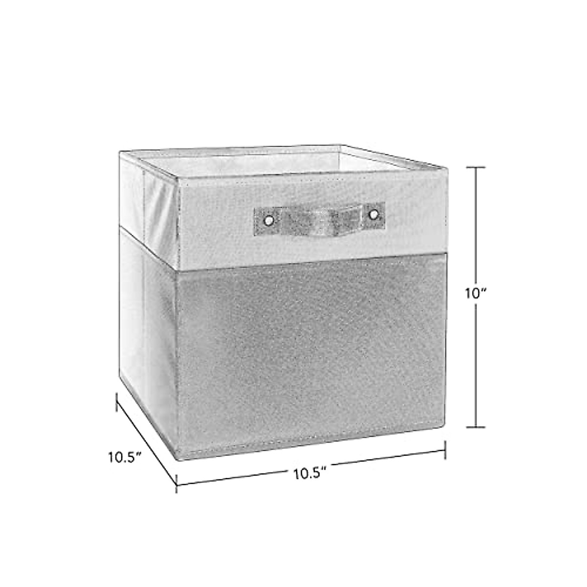 RiverRidge Kids 2pc 10.5in Two-Tone Folding Storage Bin Set - Olive