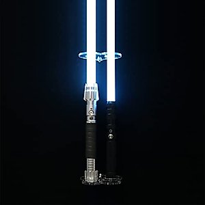 KAFENDA Lightsaber Wall Mount Lightsaber Vertical Mount For Wall Support 2 Lightsabers Acrylic Wall Mounted Lightsaber Holder