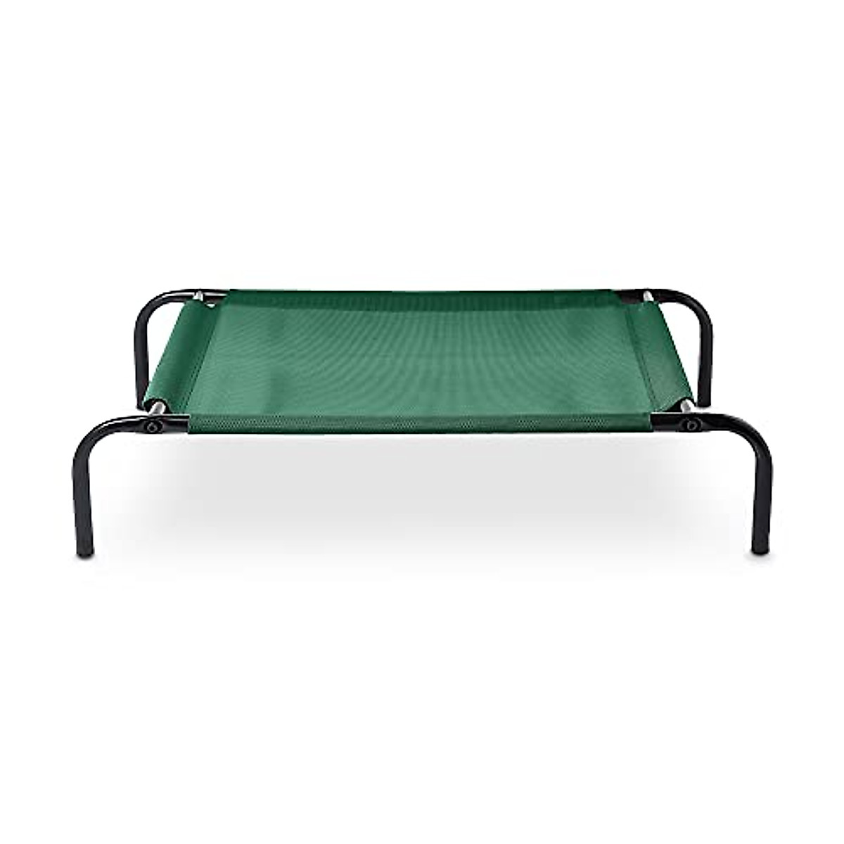Amazon Basics Cooling Elevated Pet Bed, Small (36 x 22 x 7.5 Inches), Green