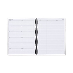 Blue Sky Smart Notes Professional Notebook, Wire-O Binding, 8.5" x 11", Black (14713)