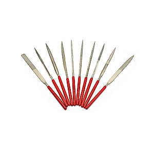 Harrier Guitar Nut Files Needle Fret Saddle Files Guitar Repair Luthier Tool Set of 10Pcs.