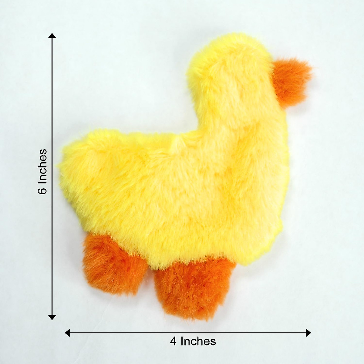 Glory To Dog TinyToy Plush Yellow Duck Very Small Unstuffed Dog Toy
