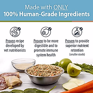 JustFoodForDogs Pantry Fresh Dog Food, Human Grade Chicken & White Rice (12 Pack)