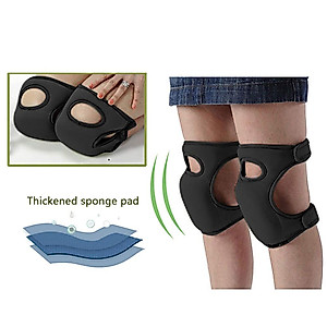 RSTYS Gardening Knee Pads, Soft Foam Adults Thick Knee Protectors Protective Cushion Soft with Double Straps for Garden Cleaning Work Scrubbing Floors