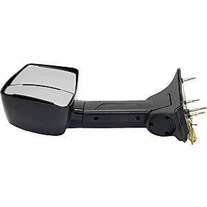 Kool Vue Mirror Set Compatible with 2003-2014 Ford E-150, 2003-2005 E-150 Club Wagon, 1992-2002 E-150 Econoline, Towing, Manual Adjust, Non-Heated, Paintable, Manual Folding, In-housing Signal Light