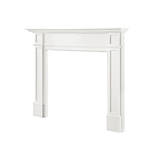Pearl Mantels 540-48 Marshall Fireplace, 48-Inch, White Paint Mantel Surround, Opening Width