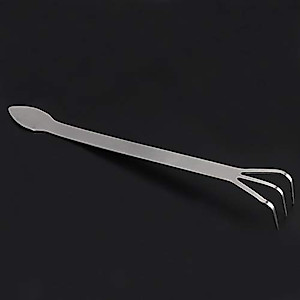 GLOGLOW Root Spatula, Bonsai Rake, Stainless Steel Bonsai Beginner Accessory for Bonsai Bonsai Tool Plant Pot