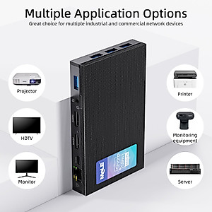 MeLE Mini PC Fanless Quieter3Q Windows 11 Pro N5105 8GB/256GB, Mini Computer Dual HDMI 4K 2.4G/5GHz Wi-Fi BT5.1 Micro PC Support M.2 SSD Gigabit Ethernet on Business Industrial IoT Office Home