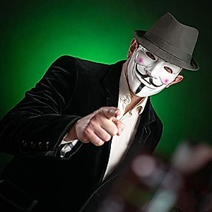 Diximus V for Vendetta Mask Anonymous Guy Fawkes Halloween Mask Hacker Mask (V Mask)