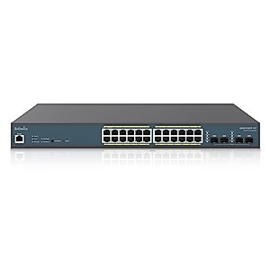 EnGenius Fit L2 Plus Managed 24-Port Gigabit PoE+ Switch | 802.3at/af PoE+ Ready | 410W Budget | 4 SFP Uplink Ports | 56 Gbps Switching Capacity | [EWS7928FP-FIT]
