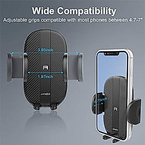 APPS2Car Cell Phone Holder for Car Phone Mount for Car Long Arm Dashboard Windshield Car Phone Holder Mount Strong Suction Cup Anti-Shake Stabilizer Phone Car Holder for All iPhone Android Smartphone
