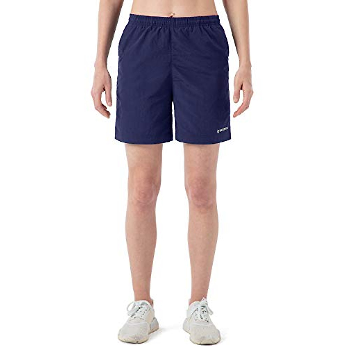 NAVISKIN Women's 5" Shorts Outdoor Hiking Paddling Board Shorts UPF 50+ Quick Dry Short Navy Size M