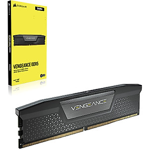 CORSAIR VENGEANCE DDR5 RAM 64GB (2x32GB) 5200MHz CL40 Intel XMP iCUE Compatible Computer Memory - Black (CMK64GX5M2B5200C40)