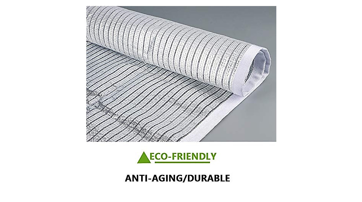 DJYTUSB 70% Sun Shade Cloth – Reflective UV & Heat Protection