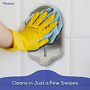 Automatic Commercial Soap Dispenser Wall Mount – Large 40oz (1200ml) Touchless Wall Mounted Dispensers for Business & Home Bathroom, Stainless Steel Design for Liquid Soap & Hand Sanitizer by EnBath